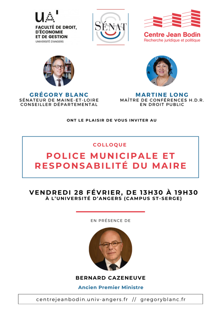 Grégory Blanc - Sénateur de Maine-et-Loire